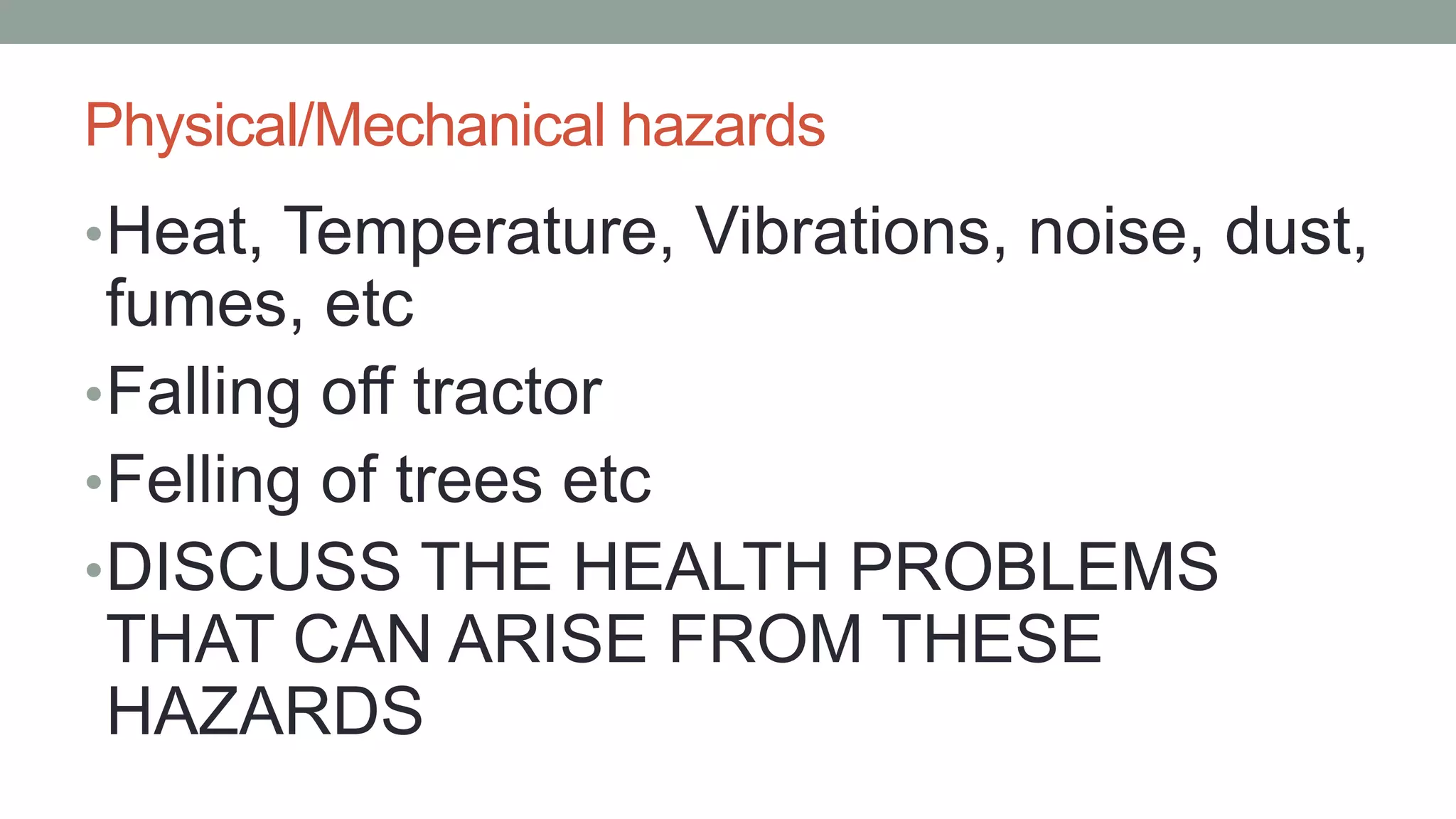 Hazards of Agricultural Industry | PPTX