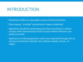 Hazards related to parenteral therapy | PPT