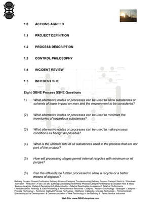 HAZARD STUDY 1: REPORTING | PDF | Chemistry | Science