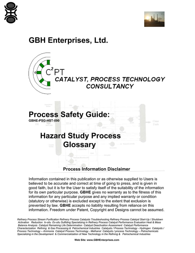 Hazard Study Process Glossary | PDF