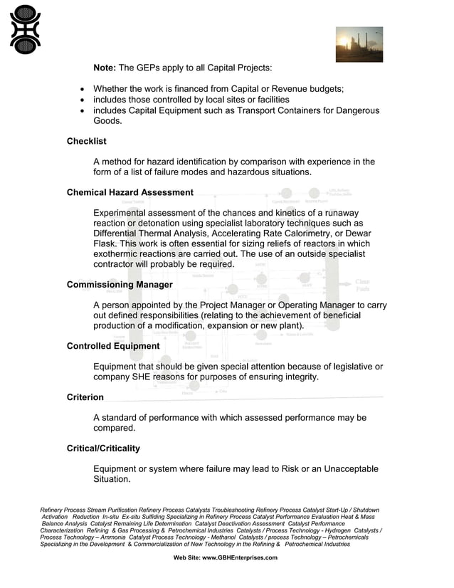 Hazard Study Process Glossary | PDF