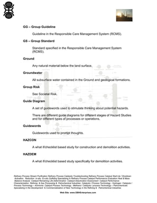 Hazard Study Process Glossary | PDF