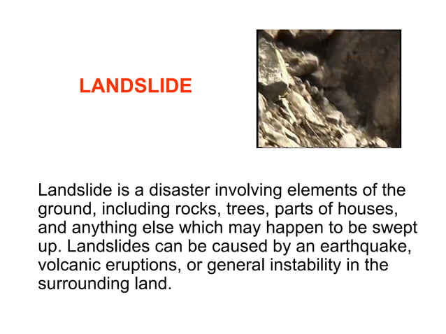 Hazards & Types Of Disasters | PPT