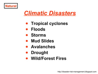Hazards & Types Of Disasters | PPT