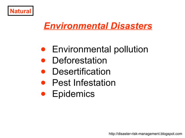 Hazards & Types Of Disasters | PPT