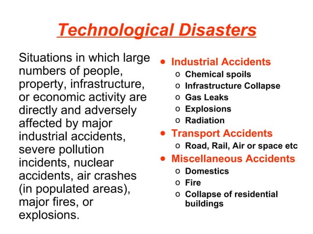 Hazards & Types Of Disasters | PPT