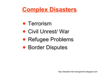 Hazards & Types Of Disasters | PPT