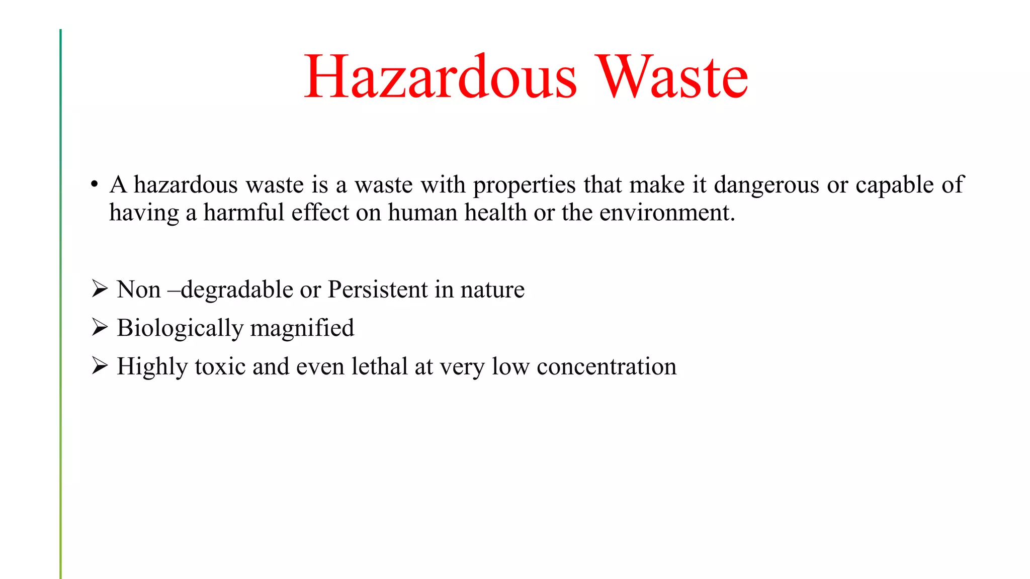 Hazards waste | PPTX