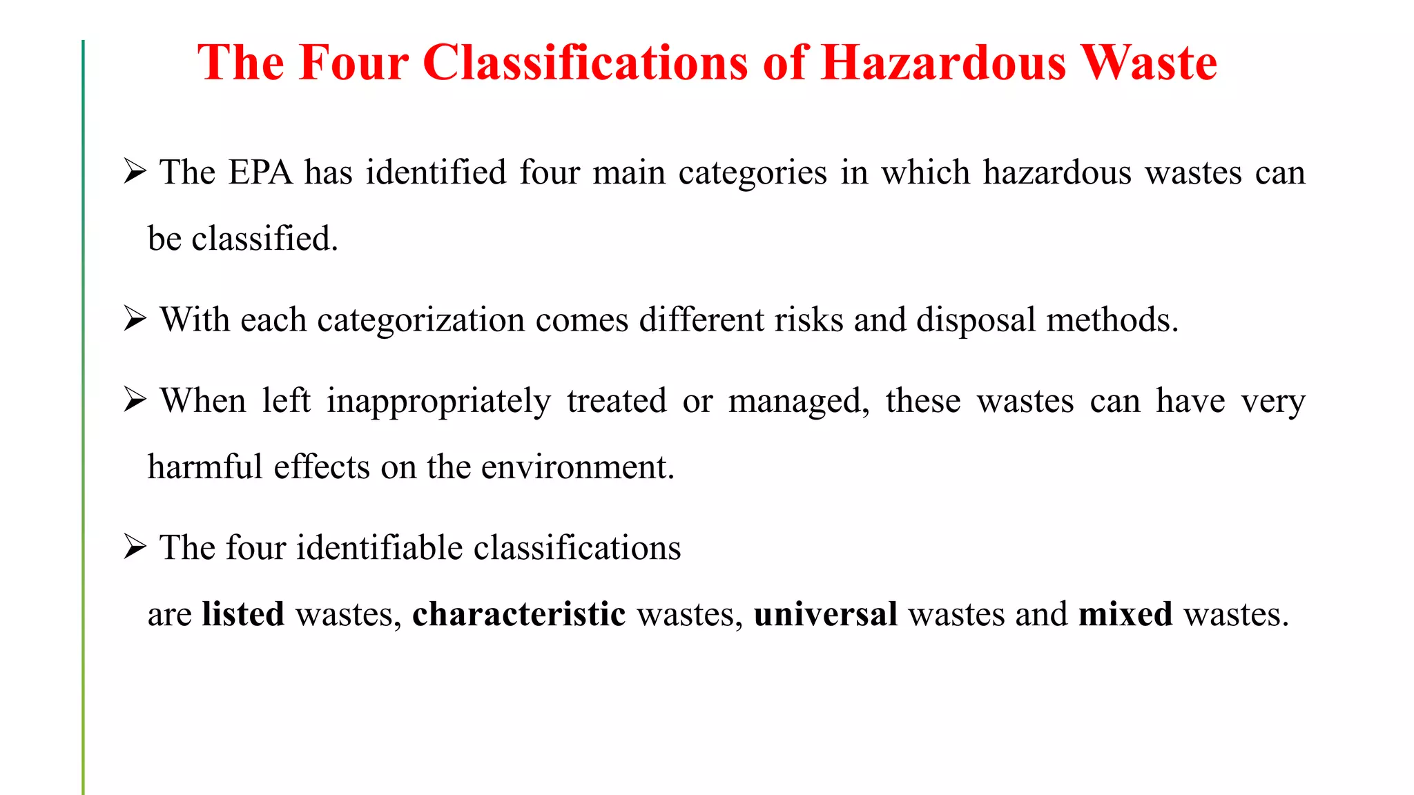 Hazards waste | PPTX