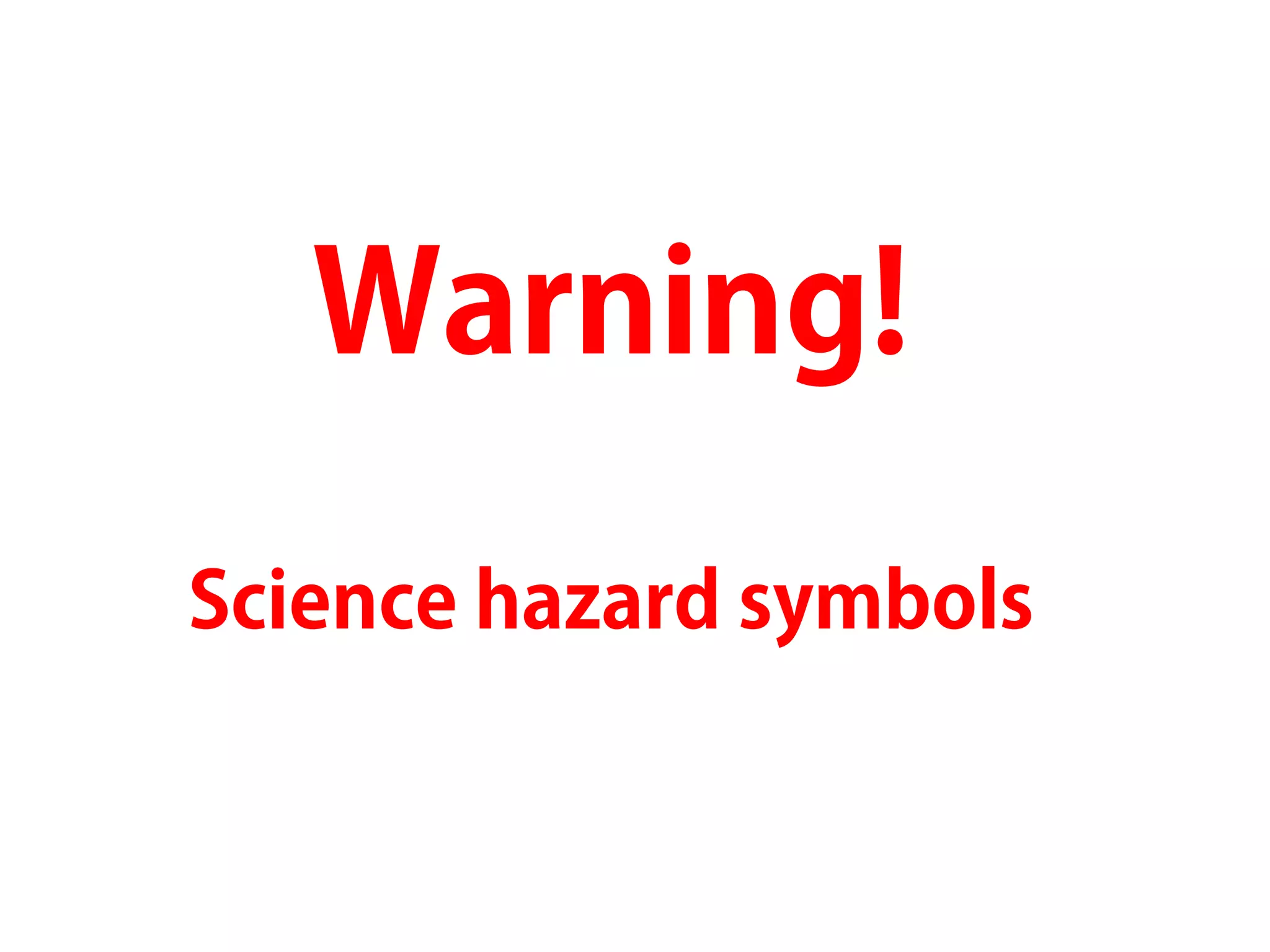 Hazard symbols | PPT