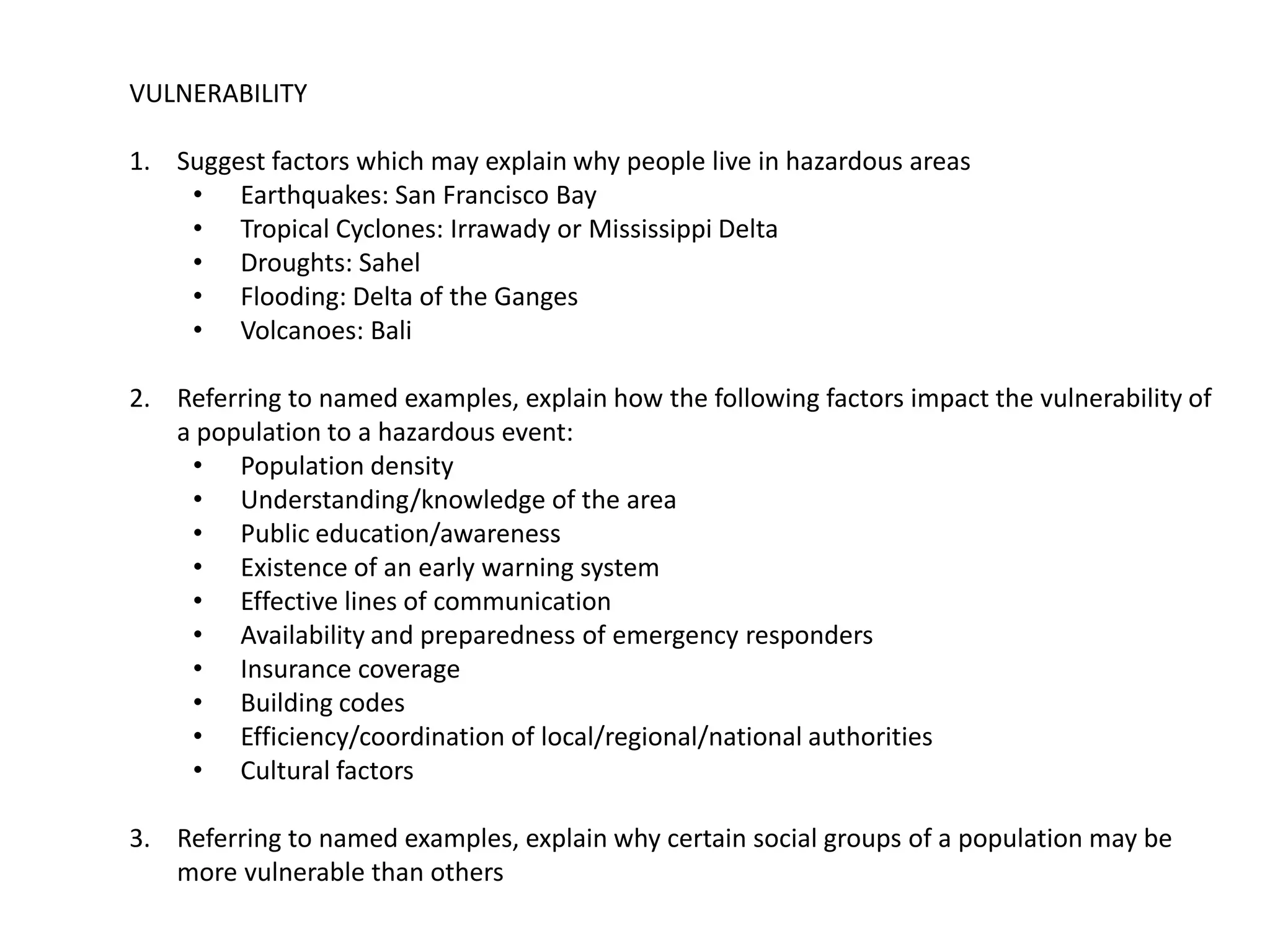 II. Hazard vulnerability | PPTX