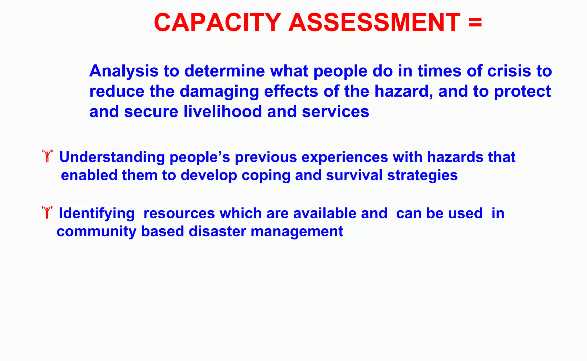 Hazard vulnerability capacity assesstment b | PPT
