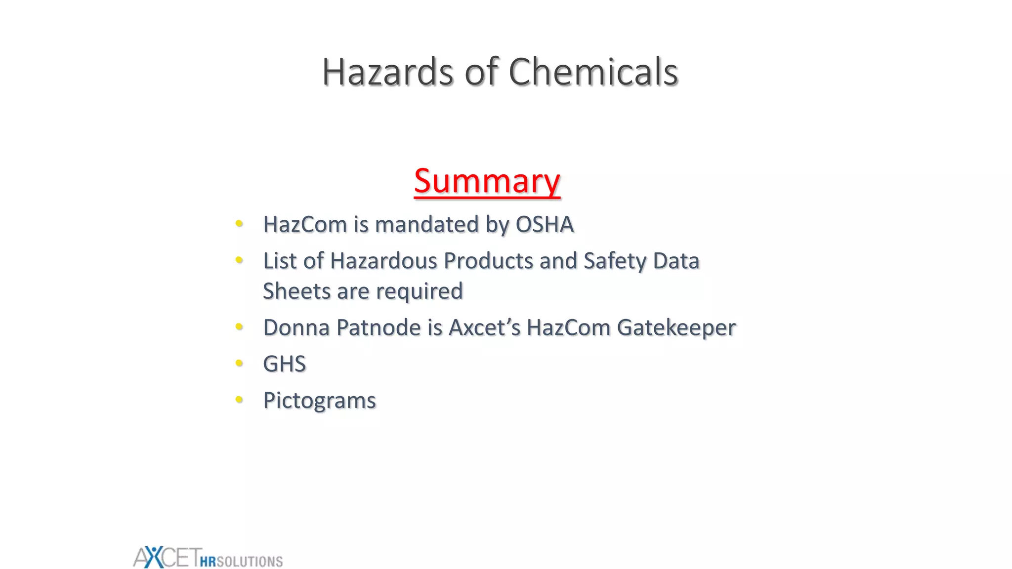 Hazard Communications Program Training | PPSX