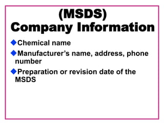 HazCom_(Doug).ppt | First Aid | Injuries