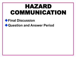 HazCom_(Doug).ppt | First Aid | Injuries