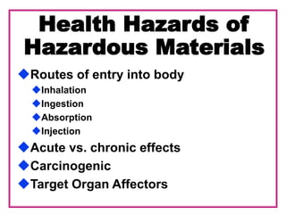 HazCom_(Doug).ppt | First Aid | Injuries