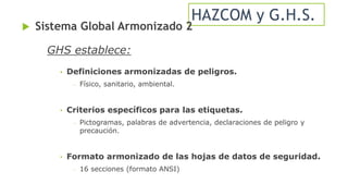 HAZCOM El Sistema Globalmente Armonizado (Chemical Hazards).pptx