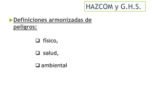 HAZCOM El Sistema Globalmente Armonizado (Chemical Hazards).pptx