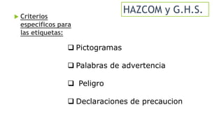 HAZCOM El Sistema Globalmente Armonizado (Chemical Hazards).pptx
