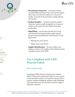 HazCom/GHS labels 101 | PDF