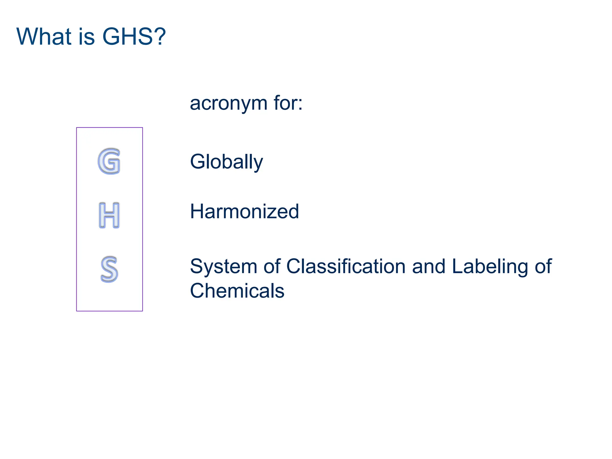 HAZCOM Globally Harmonized System of Classification and Labeling of ...