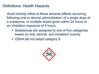 HAZCOM Globally Harmonized System of Classification and Labeling of ...