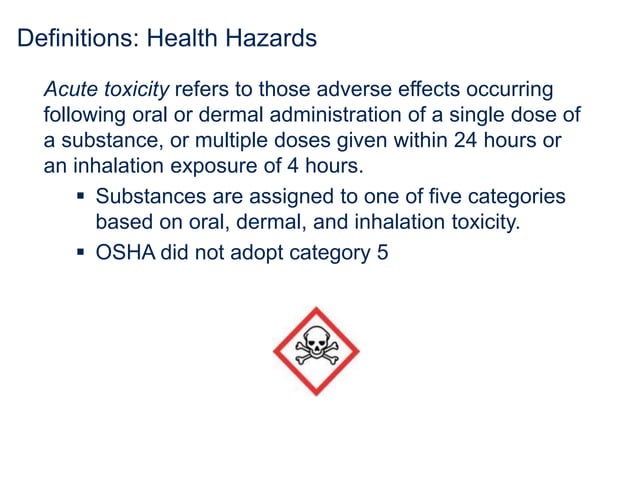 HAZCOM Globally Harmonized System of Classification and Labeling of ...