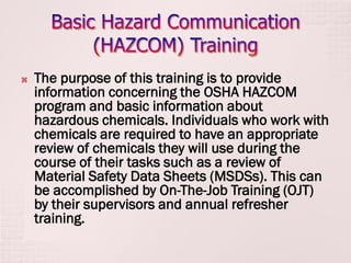 Hazcom training | PDF