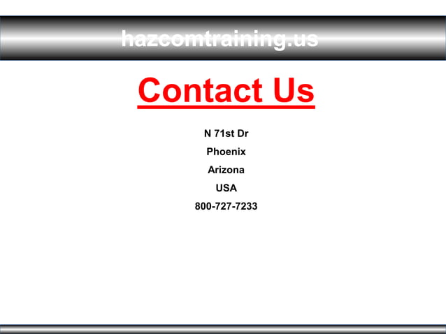 Hazmat Refresher Training | PPT