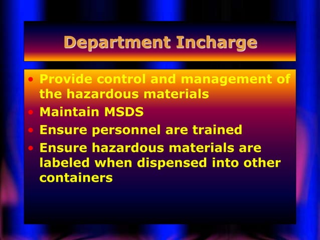 HAZCOM Training PPT.ppt | First Aid | Injuries