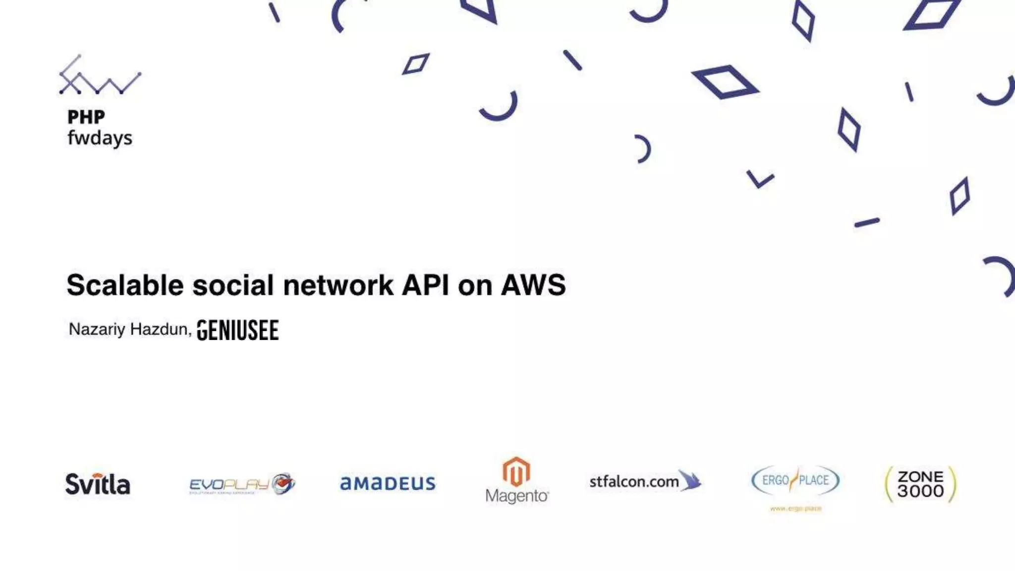 Nazariy Hazdun "Scalable social network API on AWS" | PPT