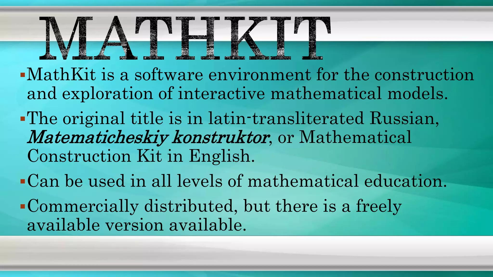 Geometry Softwares | PPTX