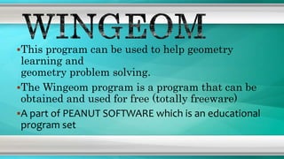 Geometry Softwares | PPTX