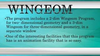 Geometry Softwares | PPTX