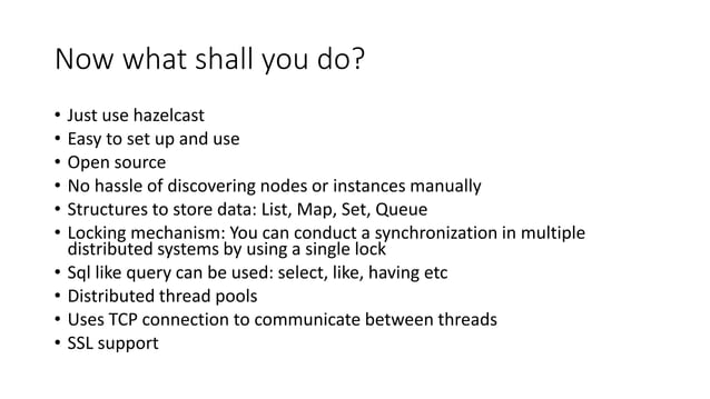 Hazelcast | PPT | Free Download