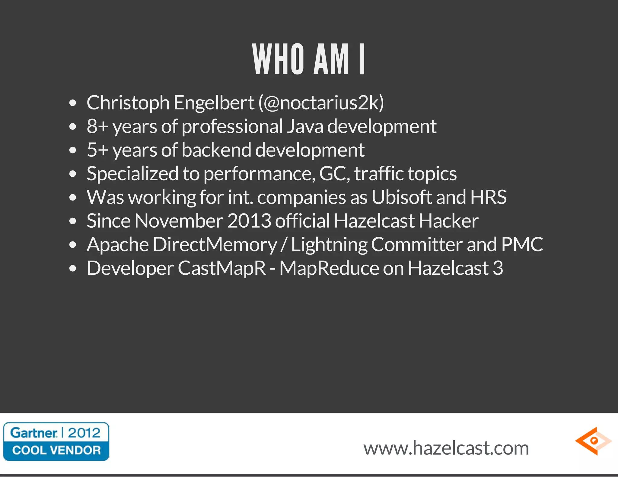Hazelcast - In-Memory DataGrid | PPT