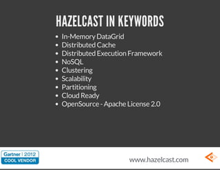 Hazelcast - In-Memory DataGrid | PPT