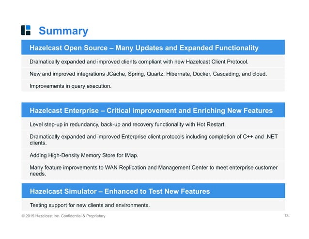 Hazelcast 3.6 Roadmap Preview | PDF | Databases | Computer Software and Applications