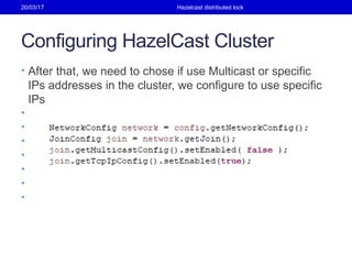 Hazelcast Distributed Lock | PPT