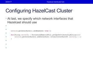 Hazelcast Distributed Lock | PPT
