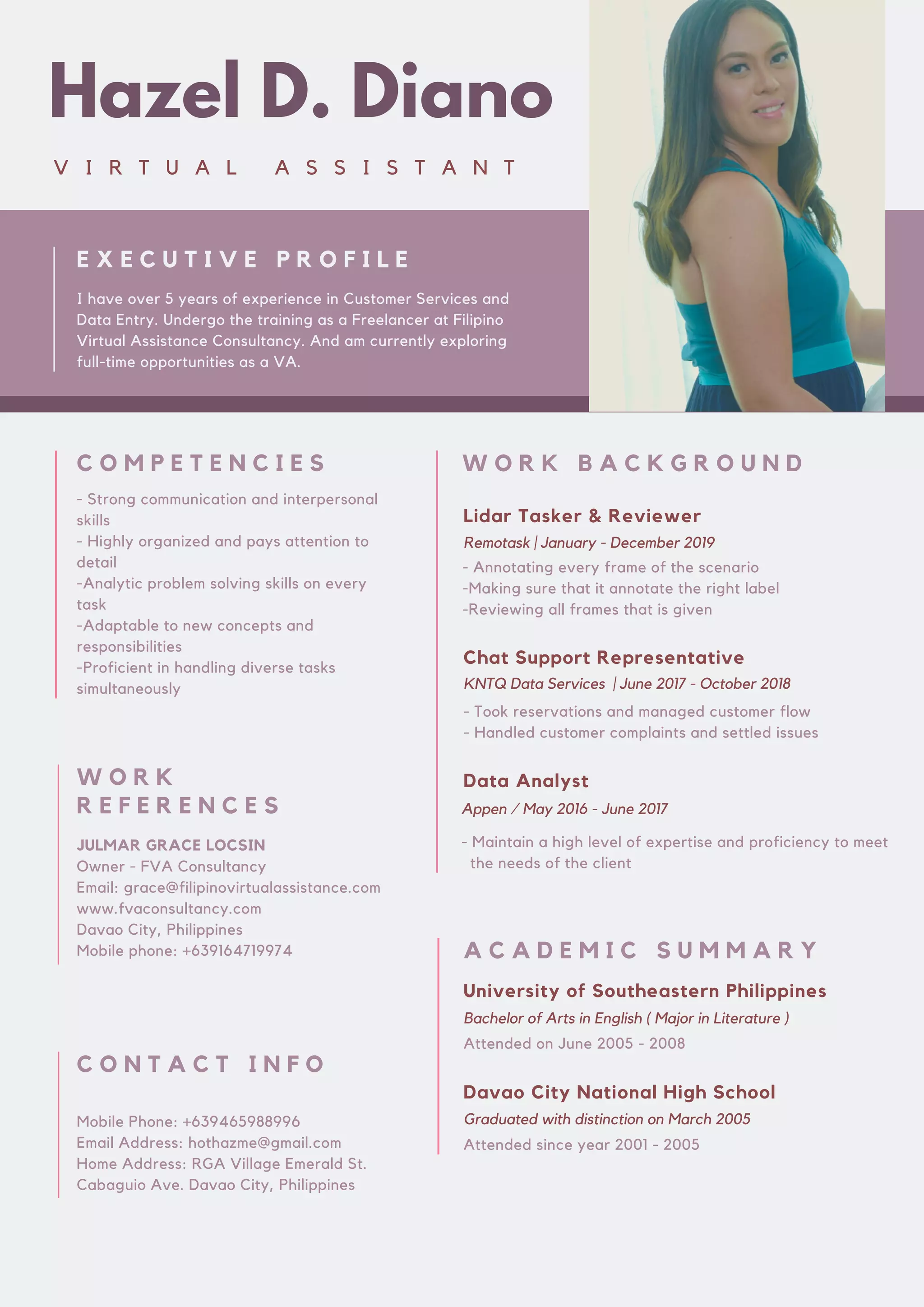 Hazel Diano Resume | PDF