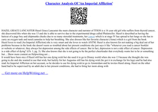 An Imperial Affliction Ending