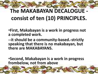Decalogue ng MAkabayan | PPT