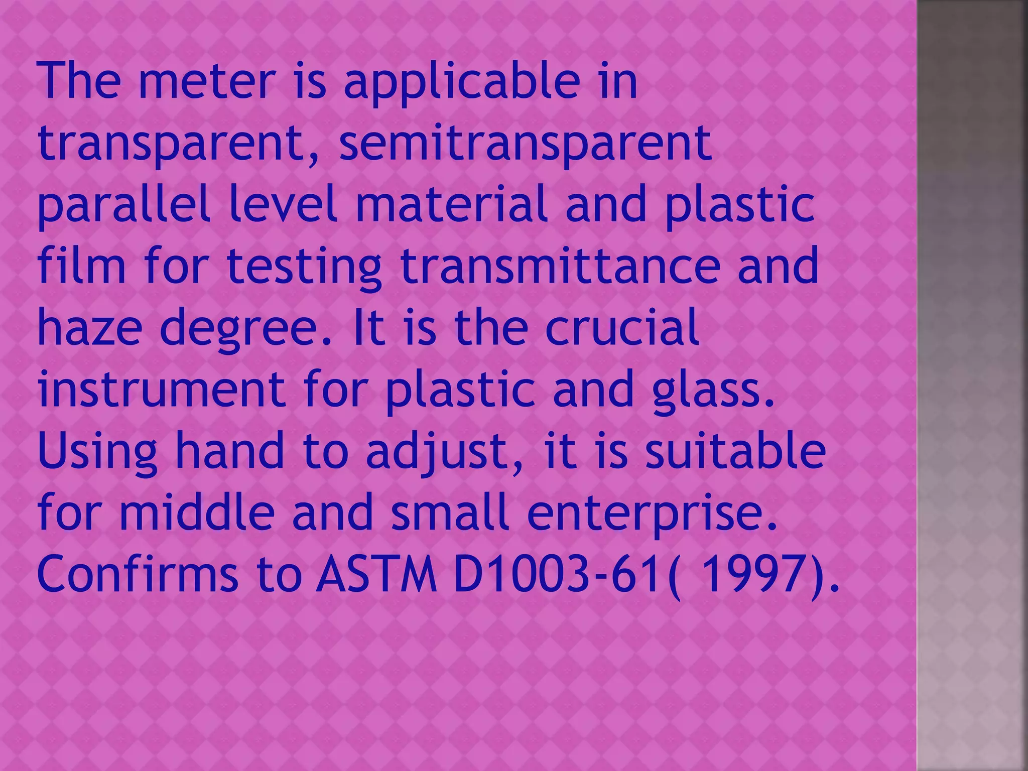 Haze meter | PPTX