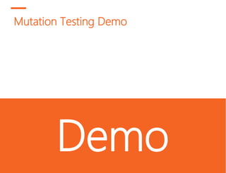 [AnDevCon 2016] Mutation Testing for Android | PPTX