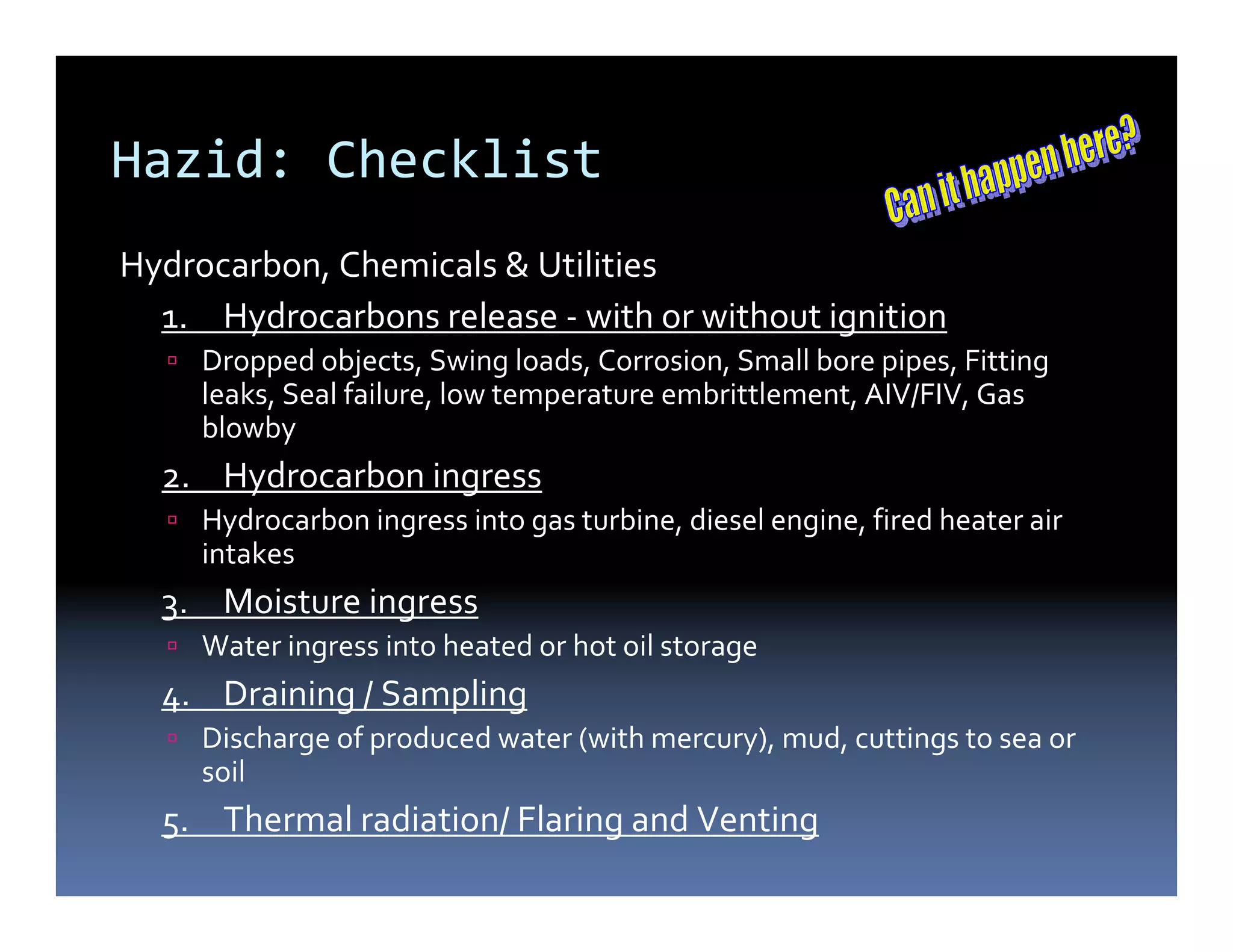 HAZID | Hazard Indentification | Gaurav Singh Rajput | PDF