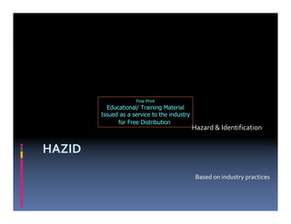 HAZID | Hazard Indentification | Gaurav Singh Rajput | PDF