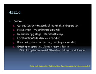 HAZID | Hazard Indentification | Gaurav Singh Rajput | PDF