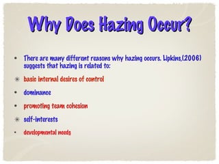 Hazing Powerpoint | PPT