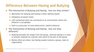Hazing prevention in high school and college | PPT